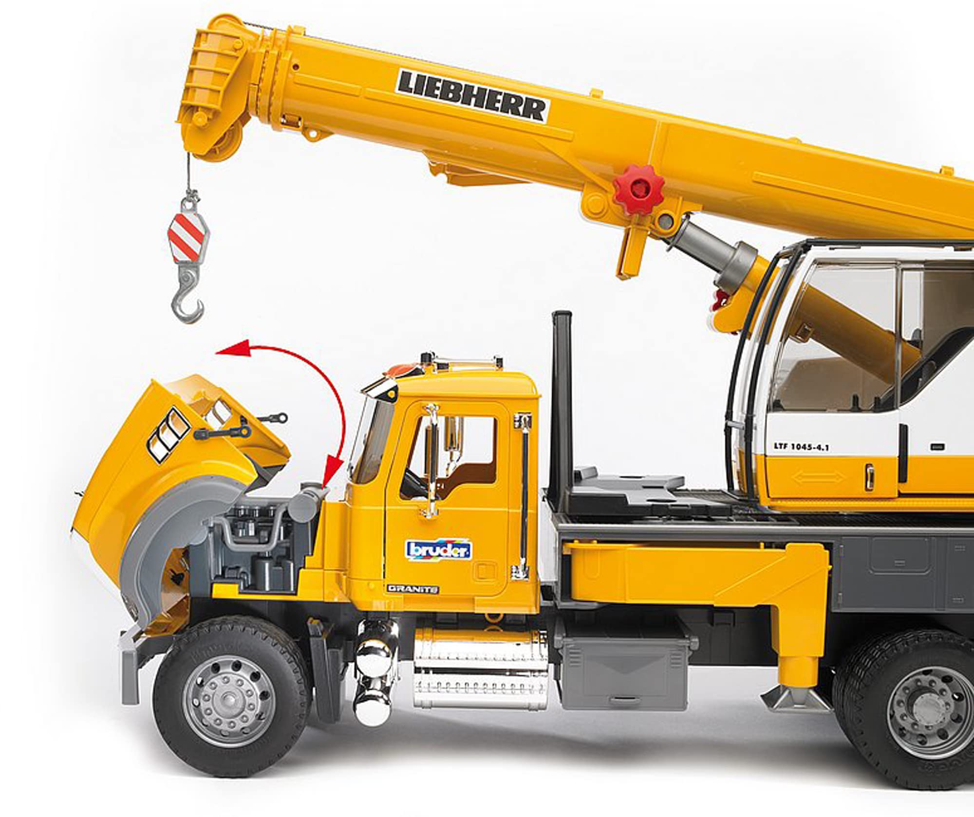 Bruder 02818 Mack Granite Liebherr Crane Truck