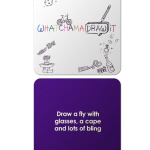 The Imagineering Company WatchamaDrawit Fast Action Drawing Game with Wildly Creative Challenges - A Family Board Game for Kids and Adults - Let The Family Game Night Fun Go Crazy