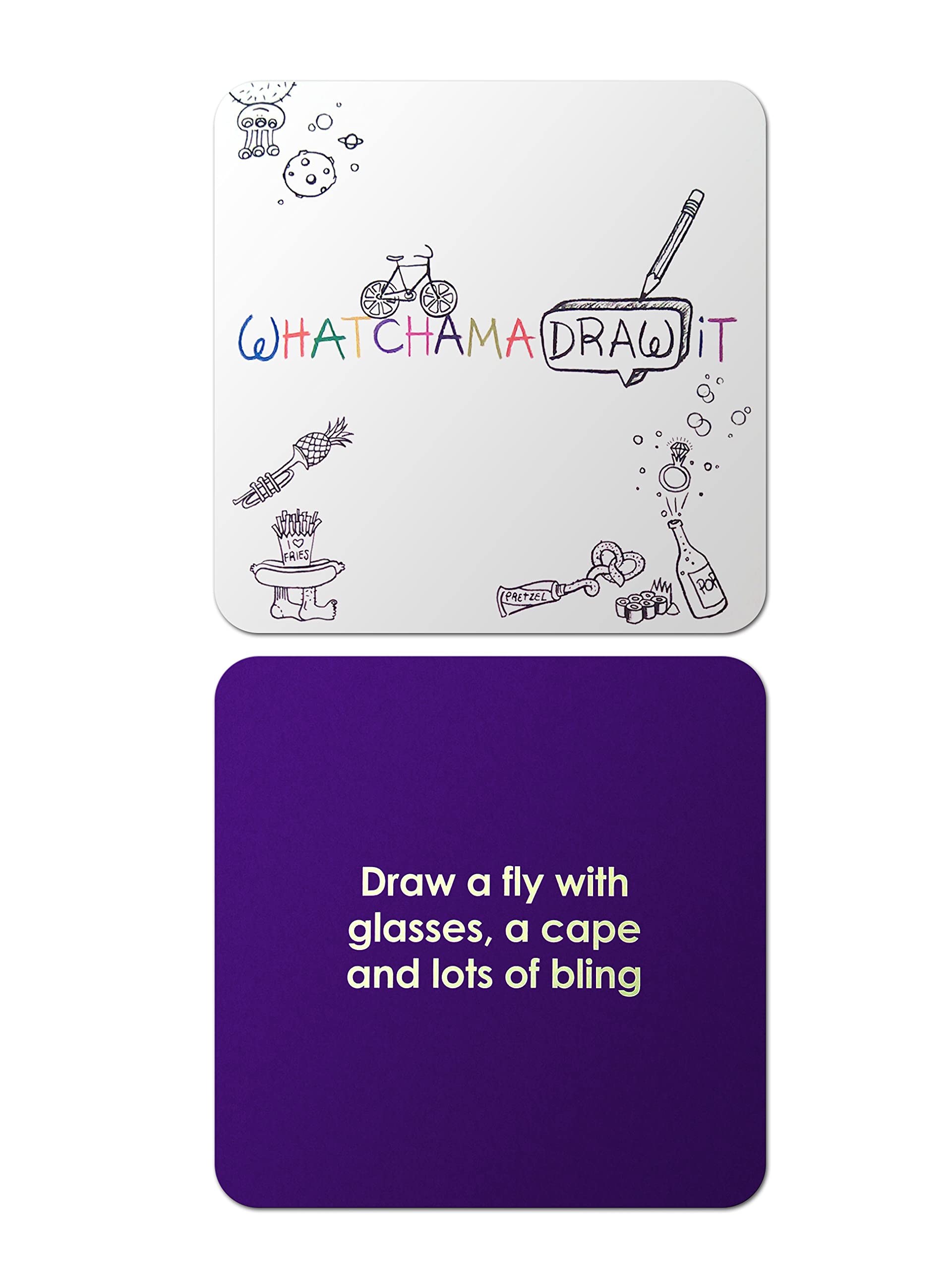 The Imagineering Company WatchamaDrawit Fast Action Drawing Game with Wildly Creative Challenges - A Family Board Game for Kids and Adults - Let The Family Game Night Fun Go Crazy