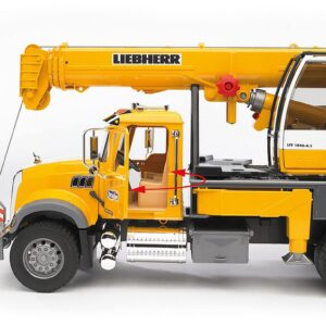 Bruder 02818 Mack Granite Liebherr Crane Truck