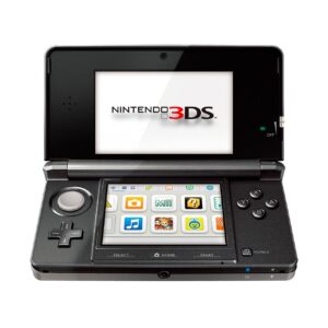 nintendo 3ds console in black