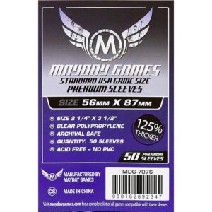 Mayday Games 7076 Usa Boared Game Sleeves,wood, Dark Purple