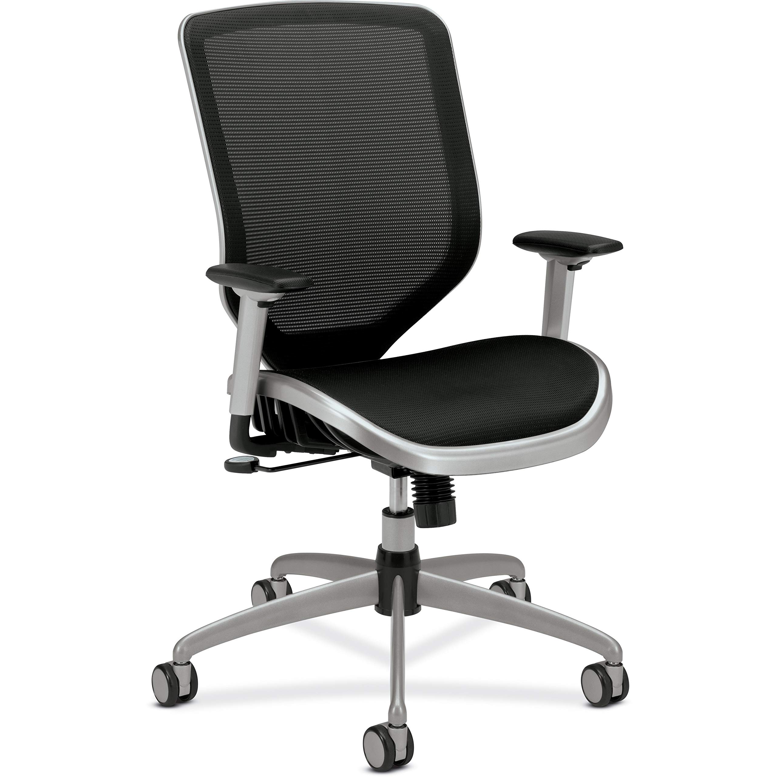 HON Boda High-Back Work Chair- Mesh Computer Chair for Office Desk, Black (H01)