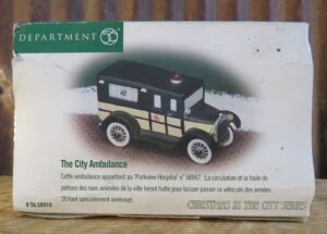 department 56 the city ambulance 56.58910