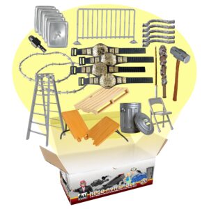 hardcore 26 piece accessory set for wrestling action figures