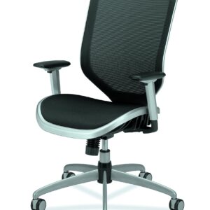 HON Boda High-Back Work Chair- Mesh Computer Chair for Office Desk, Black (H01)