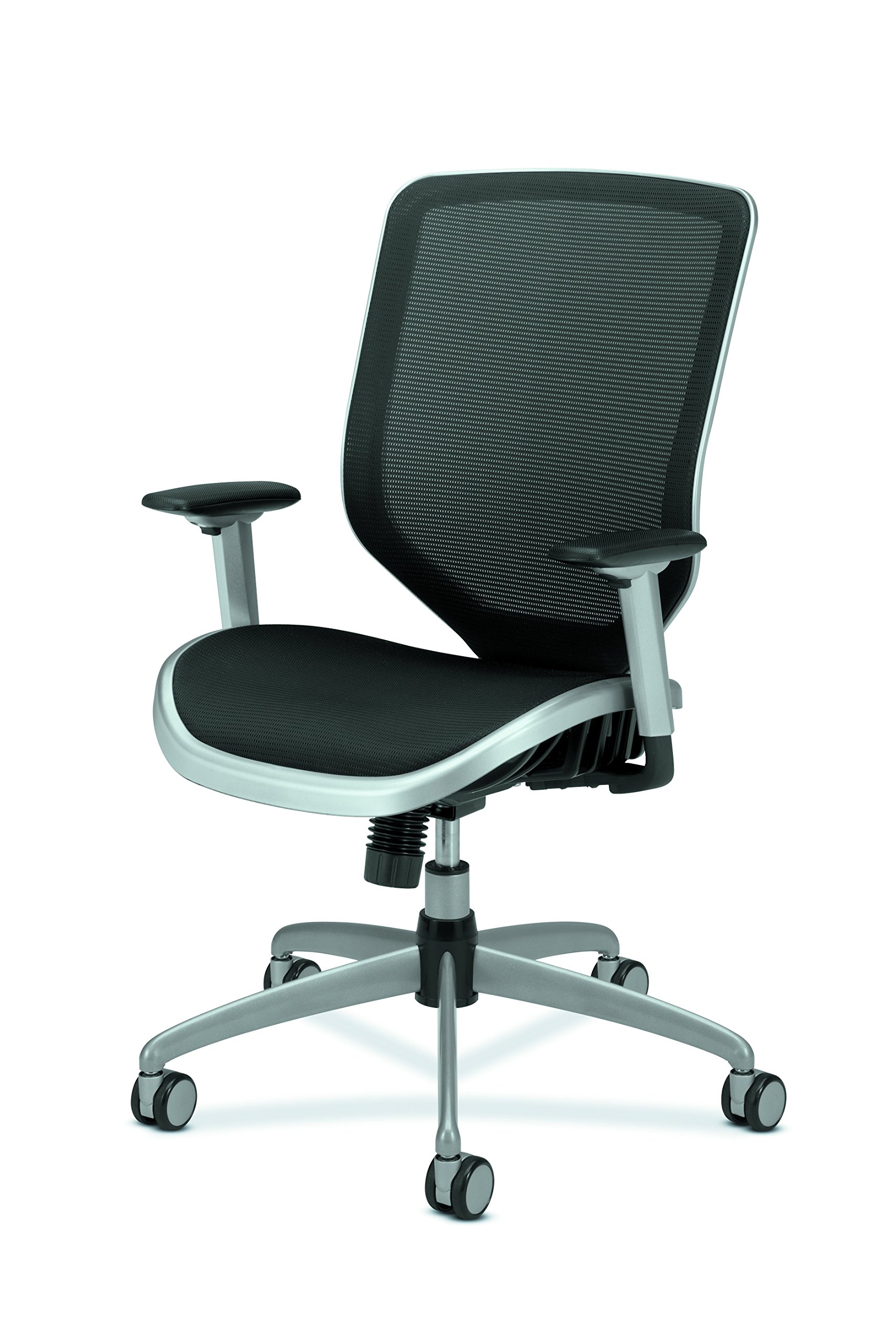 HON Boda High-Back Work Chair- Mesh Computer Chair for Office Desk, Black (H01)