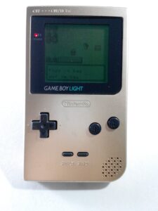 game boy light - gold (japanese import video game system)