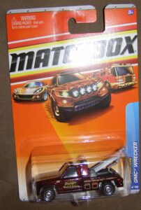 2010 matchbox city action #73 burgundy pacific wreck & salvage gmc wrecker by matchbox