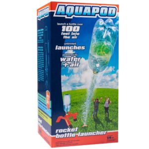 AquaPod The Original Rocket Bottle Launcher Kit - Launches Soda Bottles 100 Ft Up in The Air - Fun Educational STEM Gift Idea for Kids & Teens - Great Science Toy & Outdoor Activity for Family