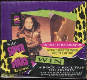 pro set super stars musicards box