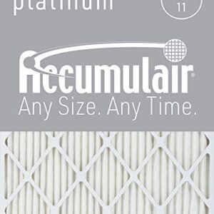 Accumulair Platinum 14x20x1 (13.75x19.75) MERV 11 Air Filter/Furnace Filters (4 pack)