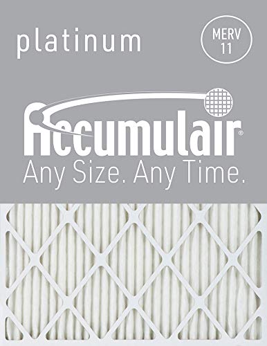 Accumulair Platinum 14x20x1 (13.75x19.75) MERV 11 Air Filter/Furnace Filters (4 pack)