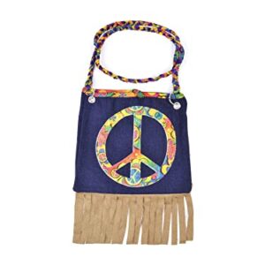 Forum Novelties Hippie Handbag Costume Accessory, As Shown