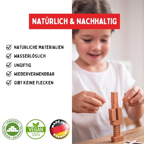 Teifoc Beginner Brick and Mortar Construction Set, 149 Building Blocks, Erector Set and STEM Building Toy