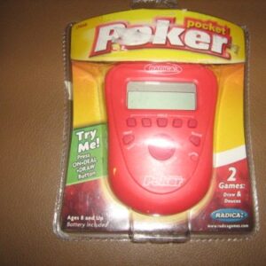 2006 Mattel, Inc. Radica Pocket Poker Draw Poker & Deuces Wild LCD Handheld #17008