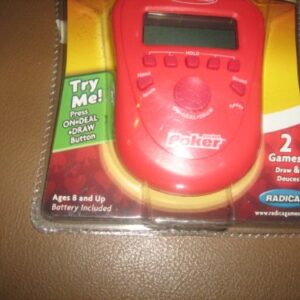 2006 Mattel, Inc. Radica Pocket Poker Draw Poker & Deuces Wild LCD Handheld #17008