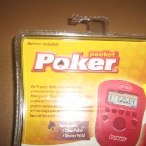 2006 Mattel, Inc. Radica Pocket Poker Draw Poker & Deuces Wild LCD Handheld #17008