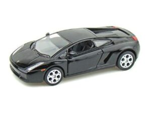 kinsmart lamborghini gallardo black die cast metal 5 inch 1/32 scale model toy car