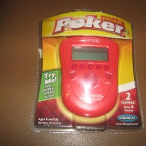 2006 Mattel, Inc. Radica Pocket Poker Draw Poker & Deuces Wild LCD Handheld #17008