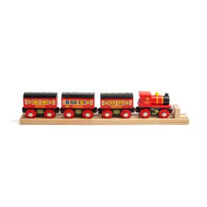 bigjigs rail the sleeper train - other major wooden rail brands are compatible