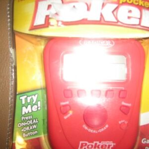 2006 Mattel, Inc. Radica Pocket Poker Draw Poker & Deuces Wild LCD Handheld #17008