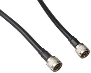 surecall 75' sc-400 ultra low-loss coax cable with n-male connectors - black