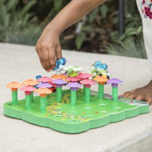 Educational Insights Bright Basics Peg Garden, Stacking, Matching, Fine Motor Skills, Toddler Toys, Ages 2+