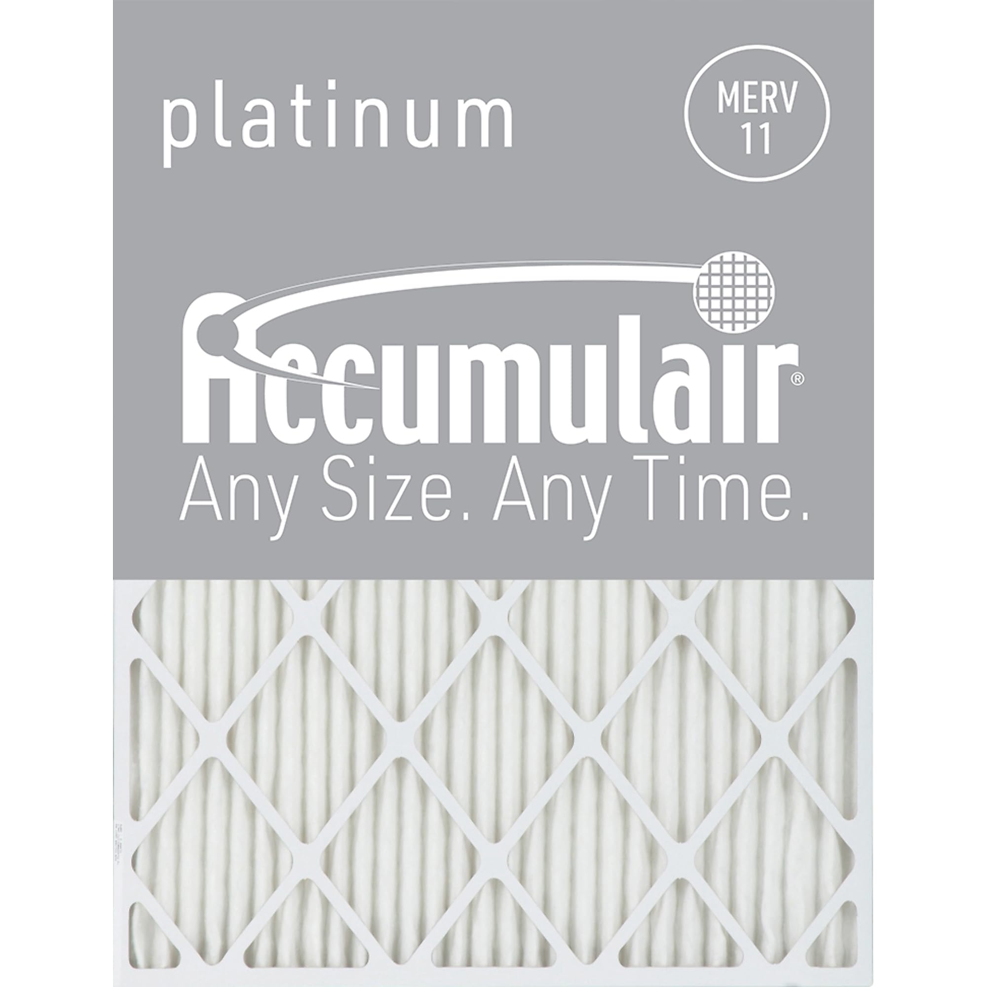 Accumulair Platinum 16x25x1 (15.75x24.75) MERV 11 Air Filter/Furnace Filters (4 pack)