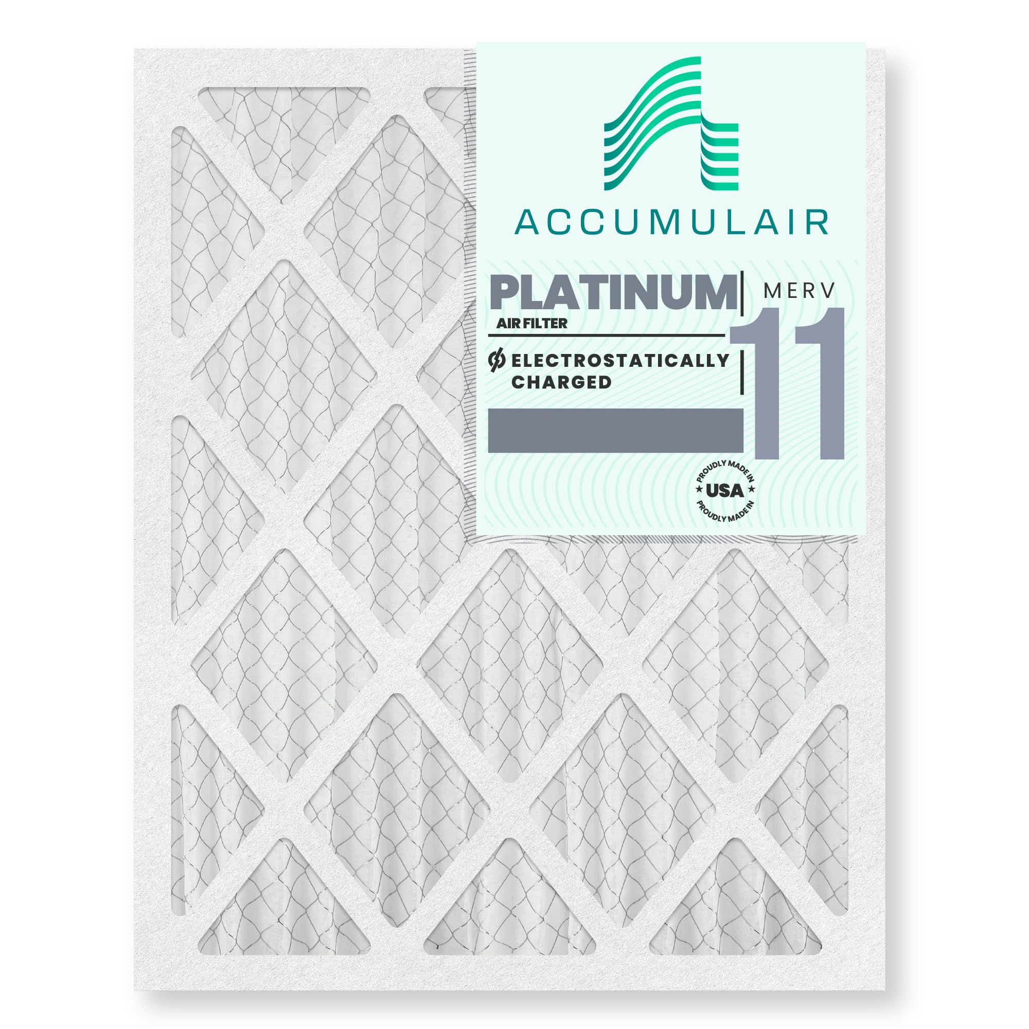 Accumulair Platinum 10x30x1 (9.75x29.75) MERV 11 Air Filter/Furnace Filters (4 pack)