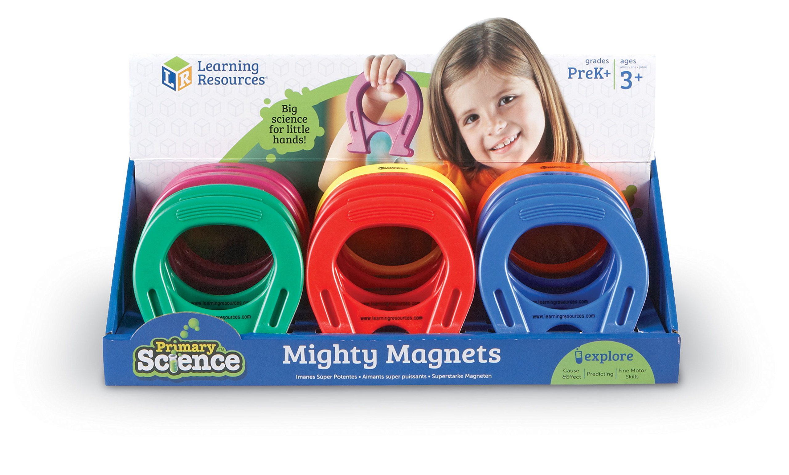 Learning Resources Horseshoe-Shaped Magnets, Set of 12