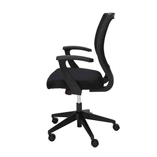 HON Mesh Mid-Back Task Chair, 41" x 26.3" x 35.3", Black