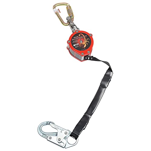 Miller ScorpionTM Personal Fall Limiters, Locking Snap Hook, 9'