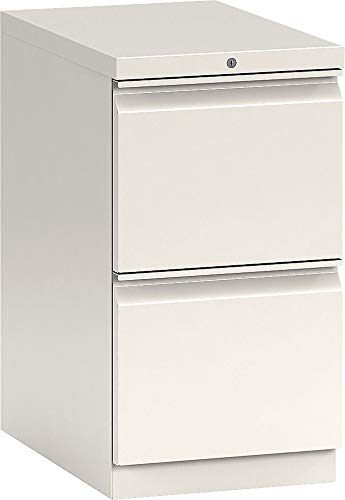 HON 18823RQ Flagship Mobile File/File Pedestal, Full Radius Pull, 22-7/8d, Light Gray