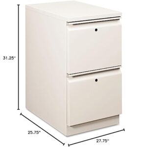 HON 18823RQ Flagship Mobile File/File Pedestal, Full Radius Pull, 22-7/8d, Light Gray