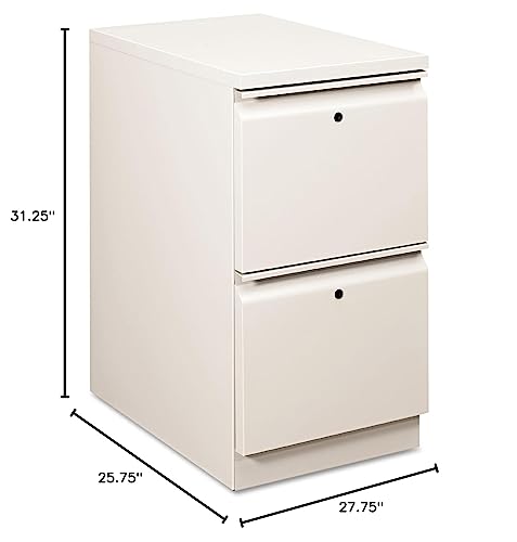 HON 18823RQ Flagship Mobile File/File Pedestal, Full Radius Pull, 22-7/8d, Light Gray