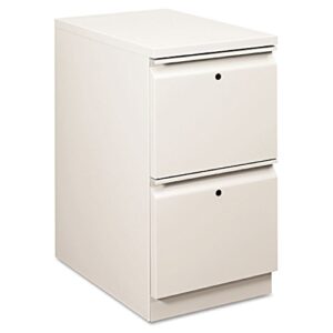 hon 18823rq flagship mobile file/file pedestal, full radius pull, 22-7/8d, light gray