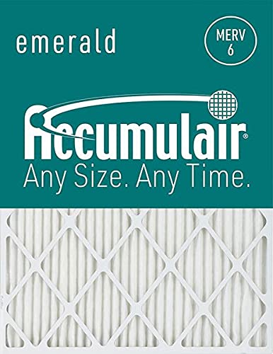 8x24x1 (Actual Size) Accumulair Emerald 1-Inch Filter (MERV 6) (6 Pack)