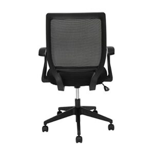 HON Mesh Mid-Back Task Chair, 41" x 26.3" x 35.3", Black