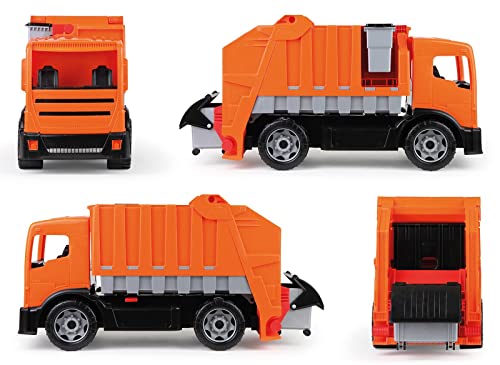 Lena Ksmtoys Construction Toys Powerful Giants Toy Garbage Truck with Garbage and Recycle Bin and Dumpster in Yellow and Black Toys for Boys or Girls Age 3+