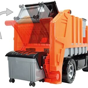 Lena Ksmtoys Construction Toys Powerful Giants Toy Garbage Truck with Garbage and Recycle Bin and Dumpster in Yellow and Black Toys for Boys or Girls Age 3+