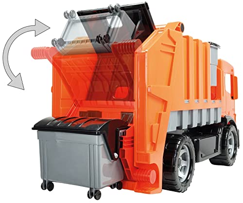 Lena Ksmtoys Construction Toys Powerful Giants Toy Garbage Truck with Garbage and Recycle Bin and Dumpster in Yellow and Black Toys for Boys or Girls Age 3+