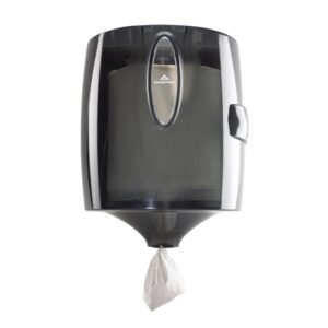 Universal Centerpull Paper Towel and Wiper Dispenser by GP PRO (Georgia-Pacific), Translucent Smoke, 54050, 10.250" W x 10.750" D x 12.625" H