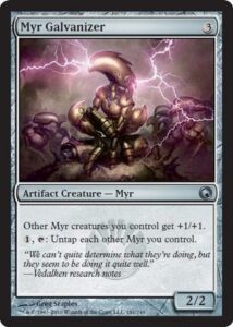 magic: the gathering - myr galvanizer - scars of mirrodin