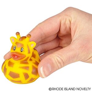 Rhode Island Novelty 2" Zoo Animal Rubber Duckies