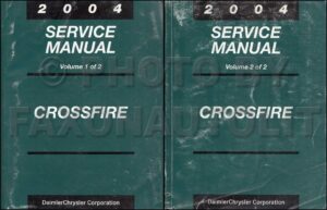 2004 chrysler crossfire repair shop manual set original