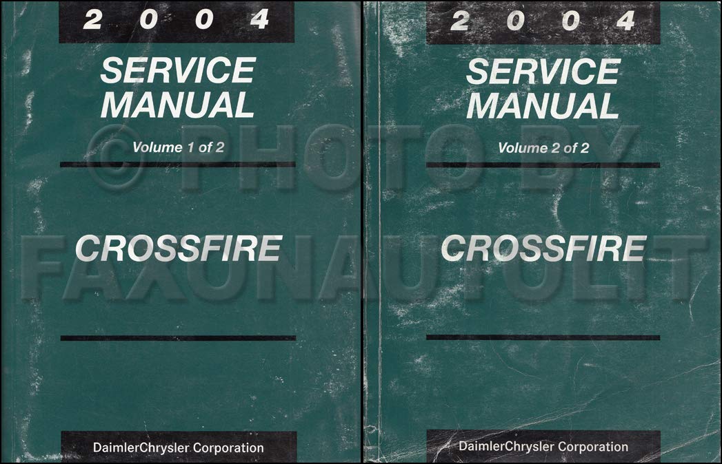 2004 Chrysler Crossfire Repair Shop Manual Set Original