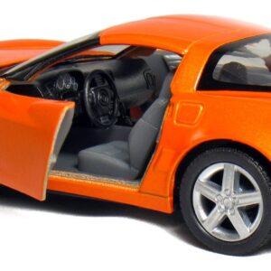 Set of 4: 5" 2007 Chevy Corvette Z06 1:36 Scale (Blue/Orange/Red/Yellow)