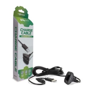 xbox 360 hyperkin controller charge cable - black