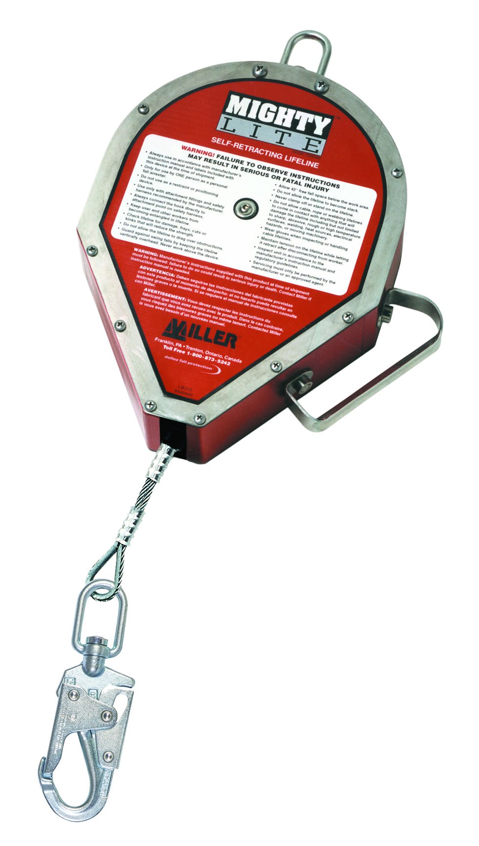 Miller by Honeywell RL130G-Z7/130FT Retractable Galvanized Lifeline, 130'